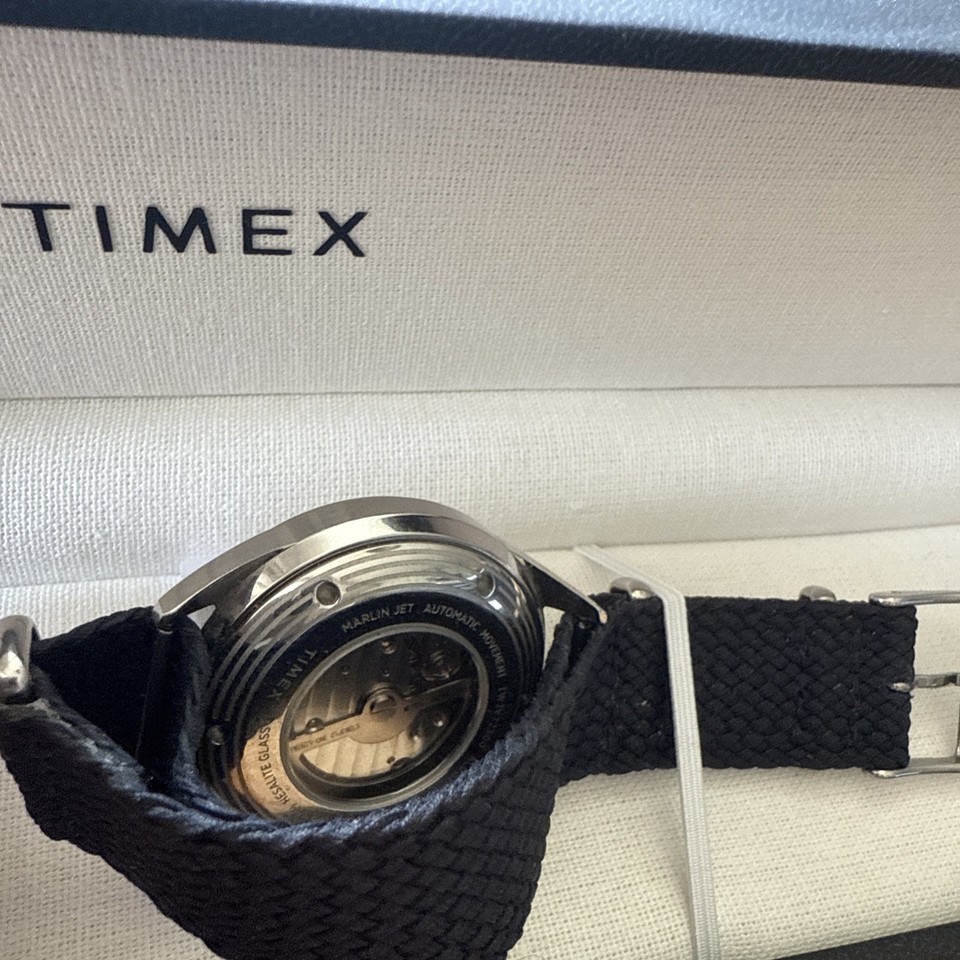 Timex Blue Mens Analogue Watch Marlin Jet Automatic 2 tiny scuffs on ...