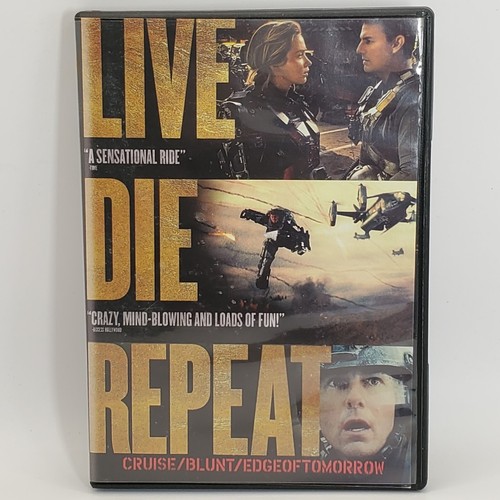 Edge of Tomorrow: Live Die Repeat DVD Tom Cruise Emily Blunt Widescreen ...
