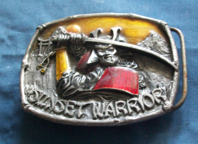 1# Tanside TAN-5221 Belt Buckle Samurai Sunset Warrior USA 1990 Size ...