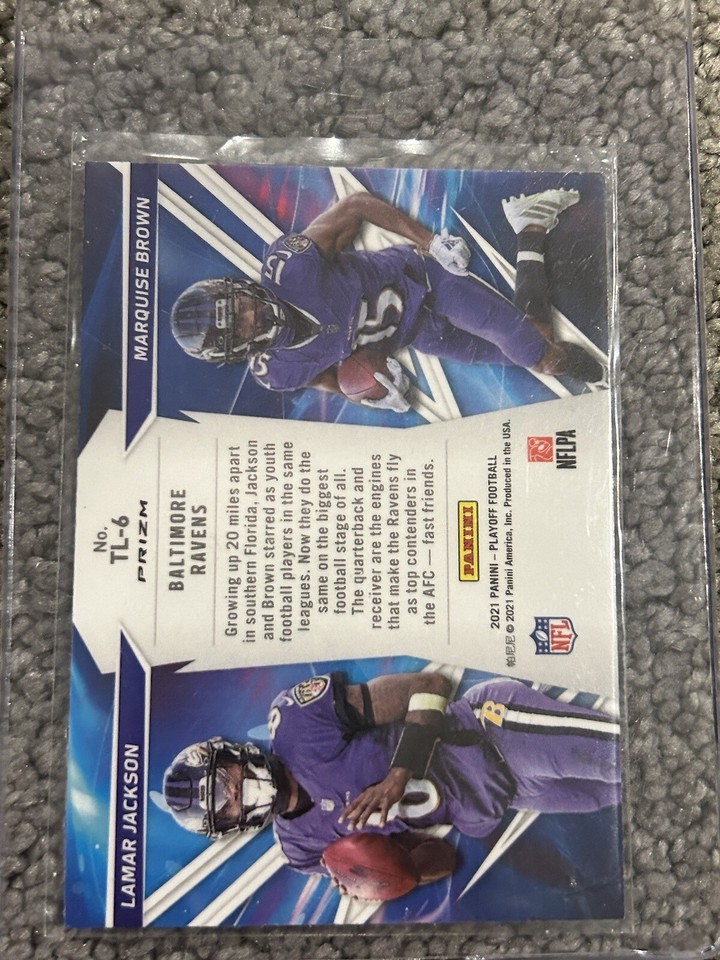 2021 Playoff Thunder and Lightning Lighting #TL-6 Lamar Jackson ...