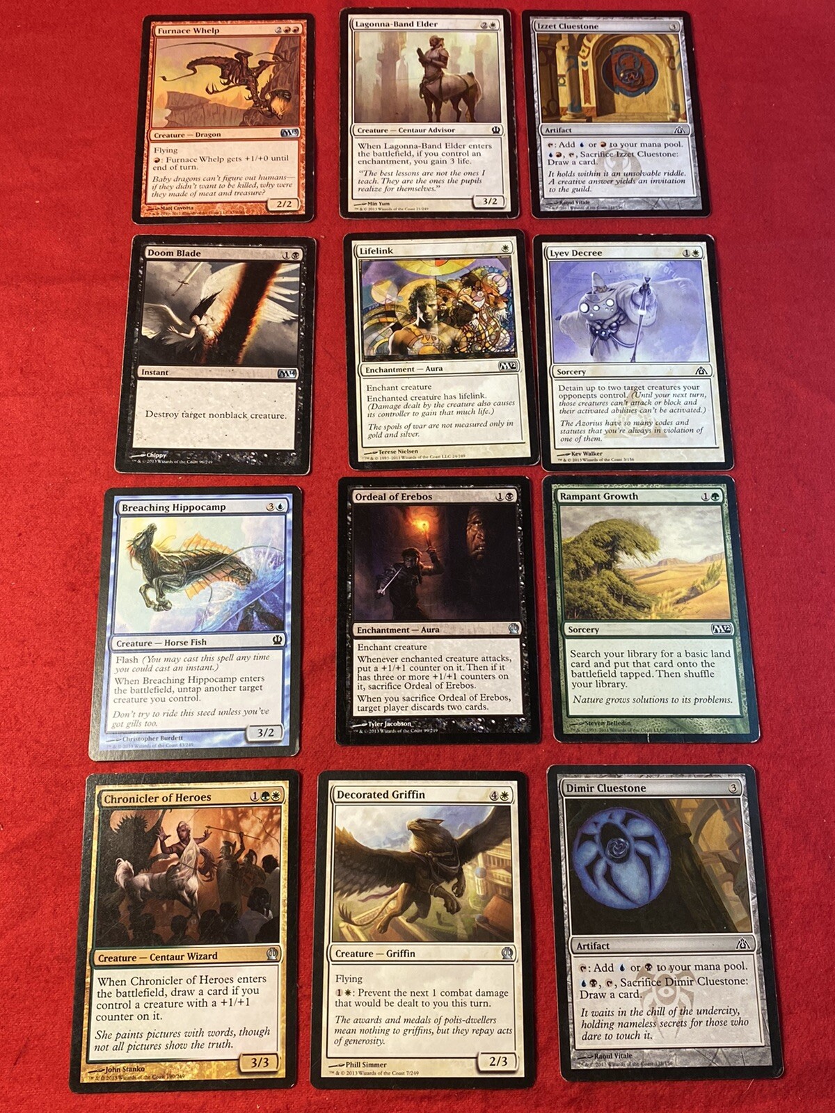 Vintage MTG Card Collection Lot English Magic The Gathering-12 Cards 3 ...