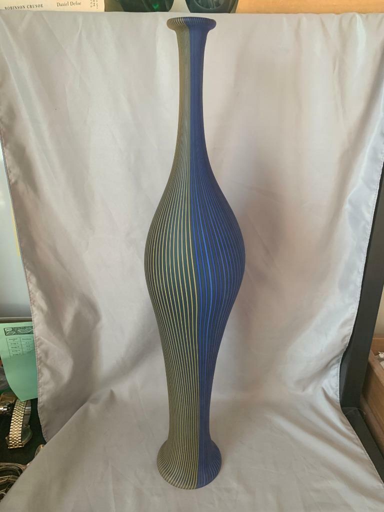 Schafermeyer and Kelly Studio Art Glass Vase Tall Nice! | eBay