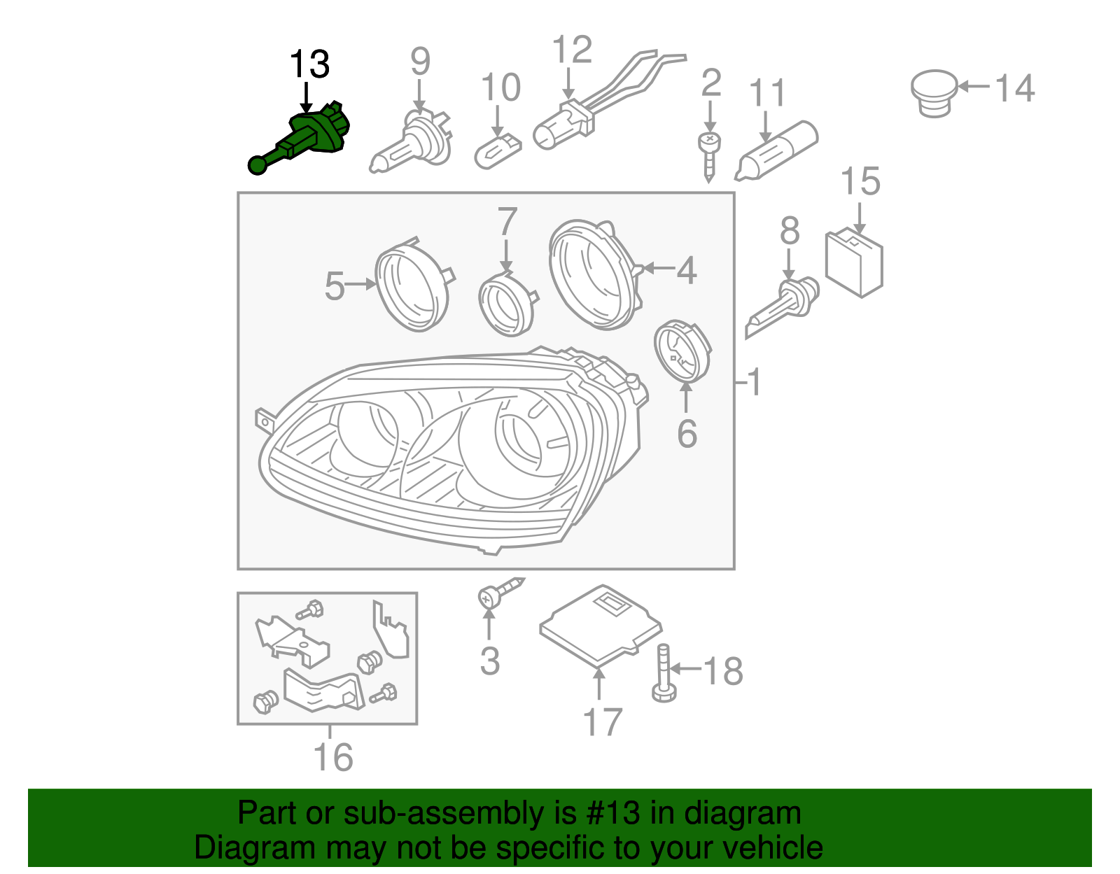 OEM NEW 2005-2010 VW Volkswagen Jetta GTI SEL Wagon Adjust Motor 4B0 ...
