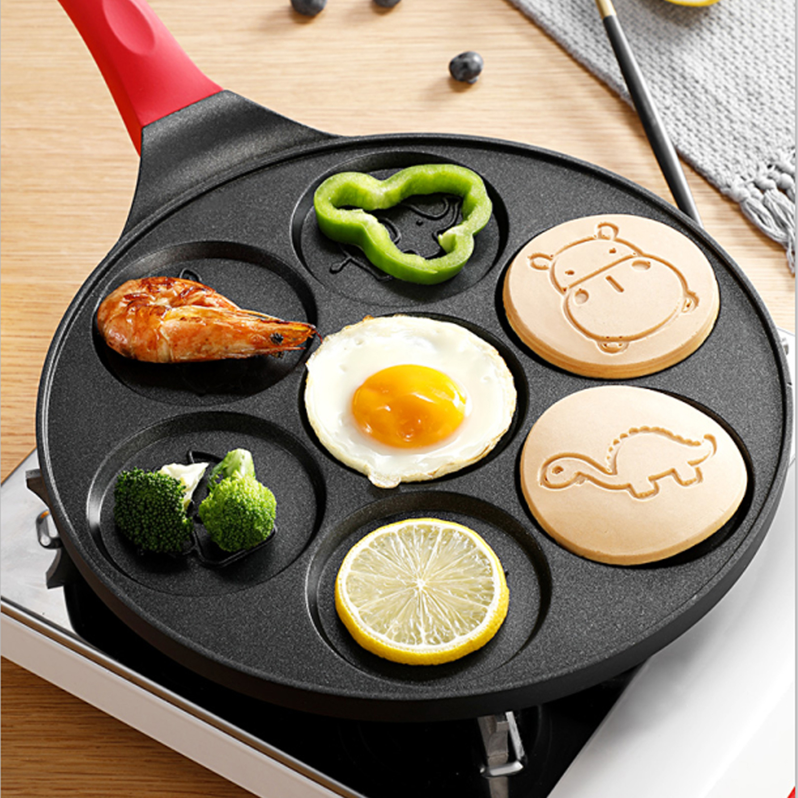 Pancake Maker Pan - Griddle Pancake Pan Molds for Kids Nonstick Pancake ...