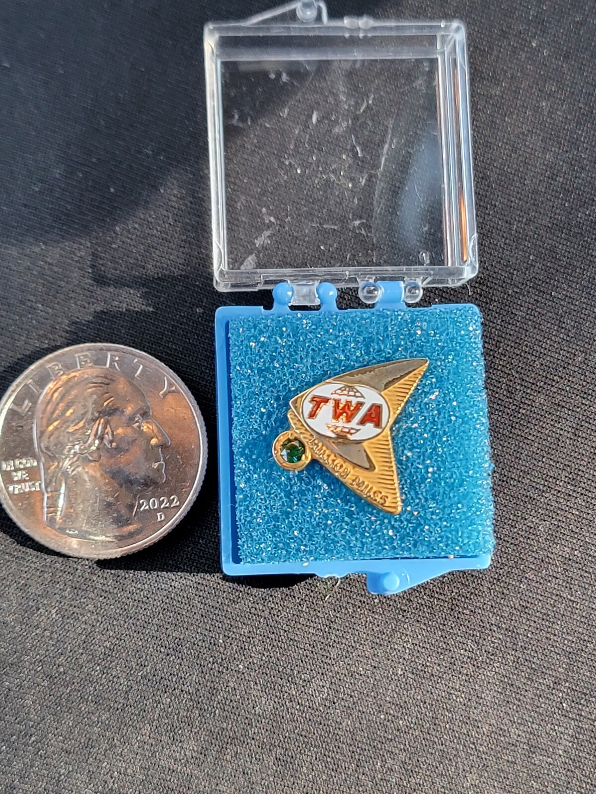 TWA MILLION MILES Lapel Service Pin 1/10 10K | eBay