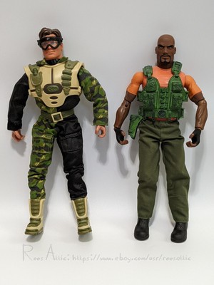 Max Steel 1998 Secret Commando & GI Joe Roadblock 1996: 12 Inch Action ...