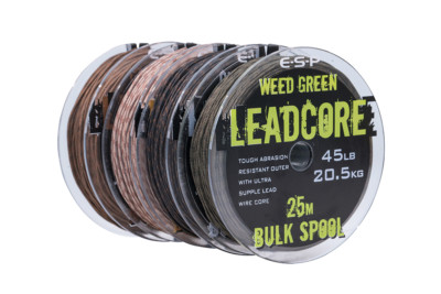 ESP Bulk Spool Leadcore 45LBS = ALL COLOURS + 100 Hair Rig stops FOC ...