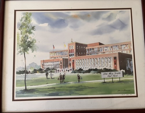 HOWARD WATSON-PA/Little Flower HS-Original Signed WC-Limited Print 48/ ...
