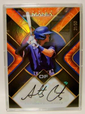 ANTHONY GUTIERREZ #31 /50 AUTO BASEBALL WILD CARD AUTO MANIA 2023 | eBay