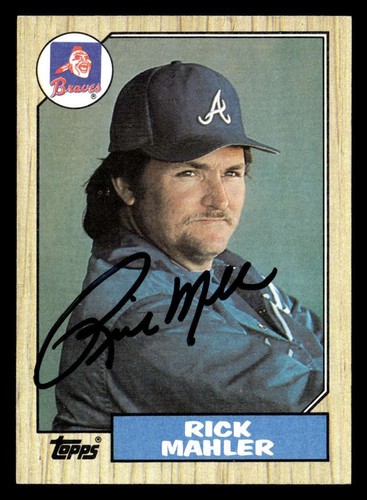 1987 Topps Rick Mahler #242 Atlanta Braves Signed/Auto SX454 | eBay.de
