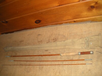 Vintage Bamboo Fly Fishing Rod / 8 1/2 Ft. | eBay
