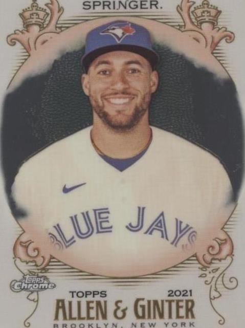 2021 Topps Allen & Ginter Chrome - George Springer #188 for sale online ...