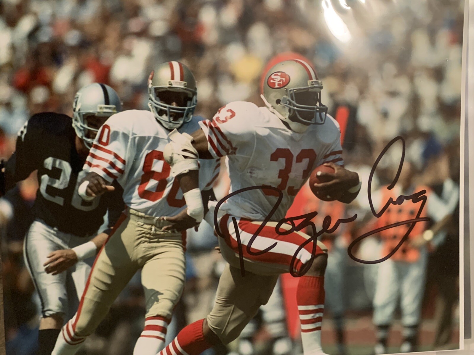 Roger Craig Signed Auto 8x10 Pic Photo Niners Raiders | eBay