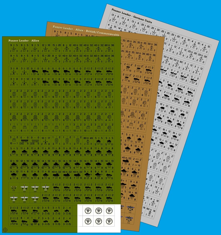 Panzer Leader (’74) Replacement Counters | eBay