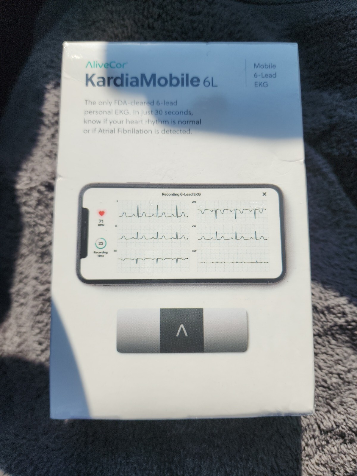 AliveCor AC-019-NUA-A KardiaMobile 6L Personal EKG Heart Monitor for ...