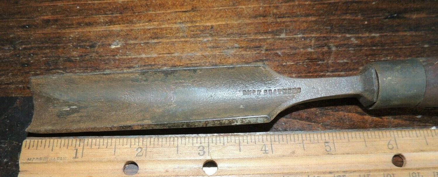 Vintage Buck Brothers Cast Steel 1" Gouge Chisel, W/ WOOD HANDLE | eBay