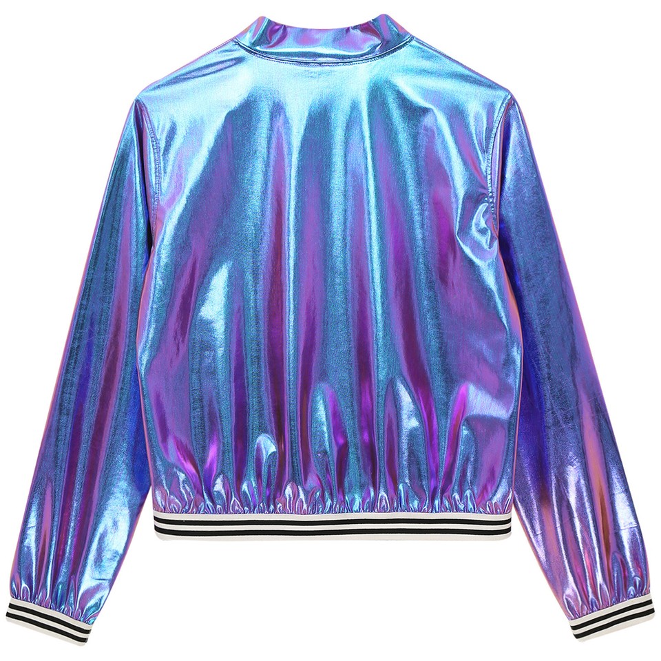 Men Jacket Party Outerwear Metallic Coat 79s Disco Costume Glitter Tops ...