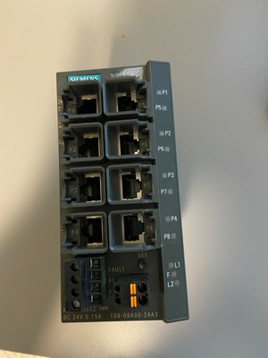 Siemens 6GK5108-0BA00-2AA3 Simatic Net Scalance X108 Ethernet Switch 1P ...
