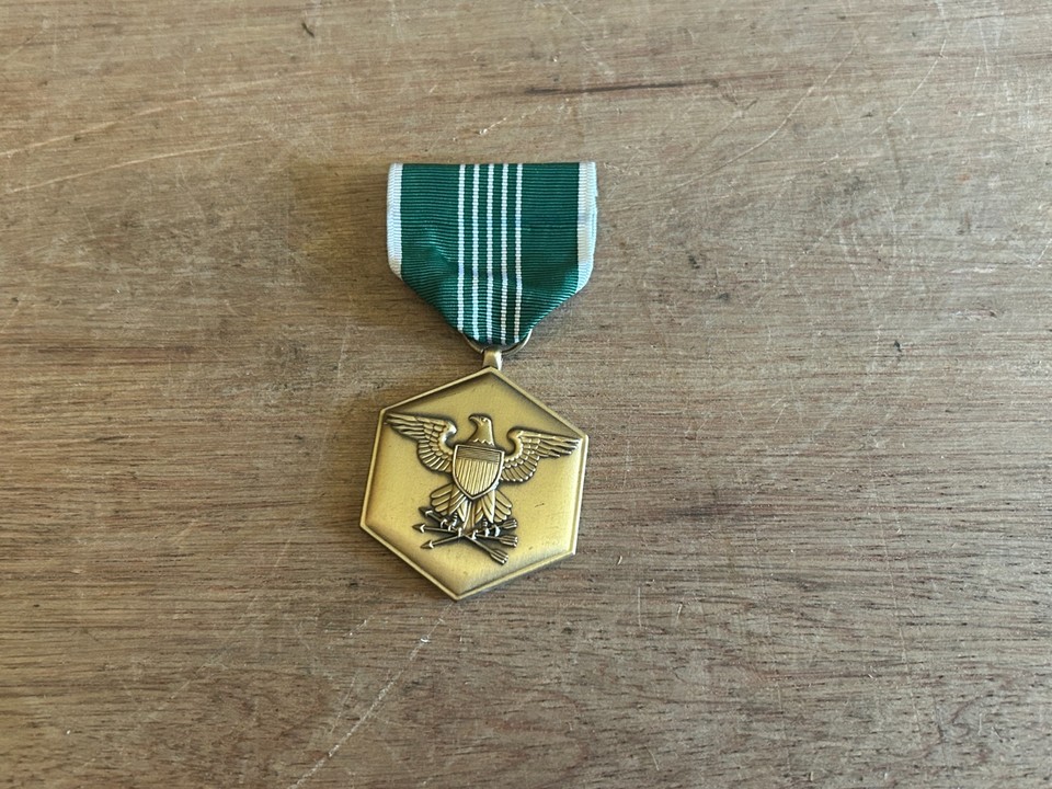 US Army Medal Military Merit Named Ribbon Pin Commendation Engraved ...