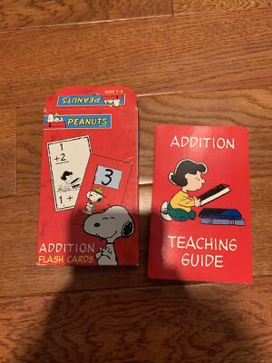 Peanuts Snoopy Charlie Brown Addition Flash Cards, Paradise Press | eBay
