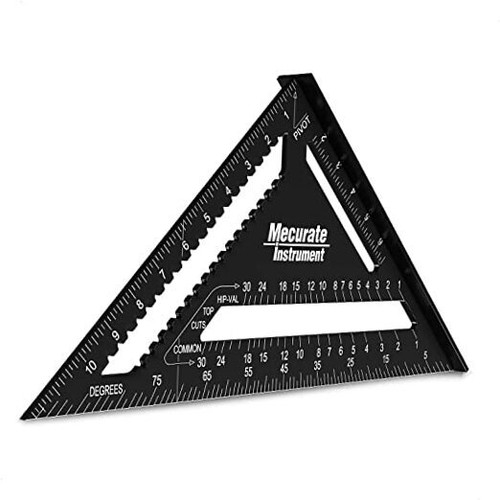 Rafter Square, 12 inch Triangle Carpenter Square Die-cast 12" Carpenter ...