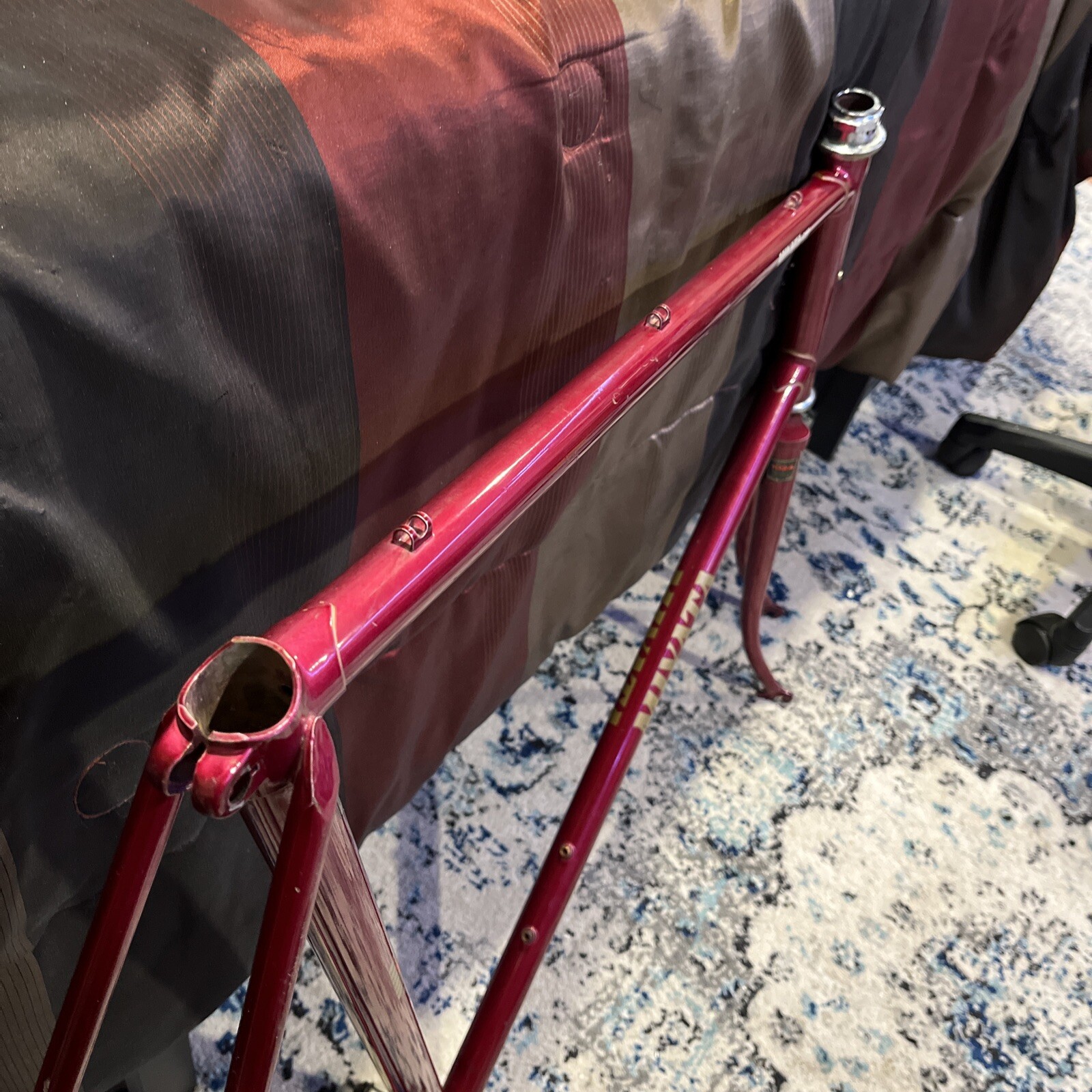 Miyata 610 Six Ten Road Bicycle Frameset with Fork Japan 64cm RARE GOLD ...