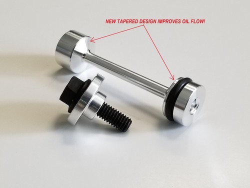 LS Billet Aluminum Oil Diverter Barbell & Hold down LS1 LS2 LS3 5.3 LSX ...