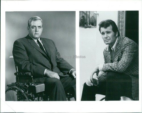 1986 Photo Promo Actor Raymond Burr James Garner Nbc Rockford Files ...