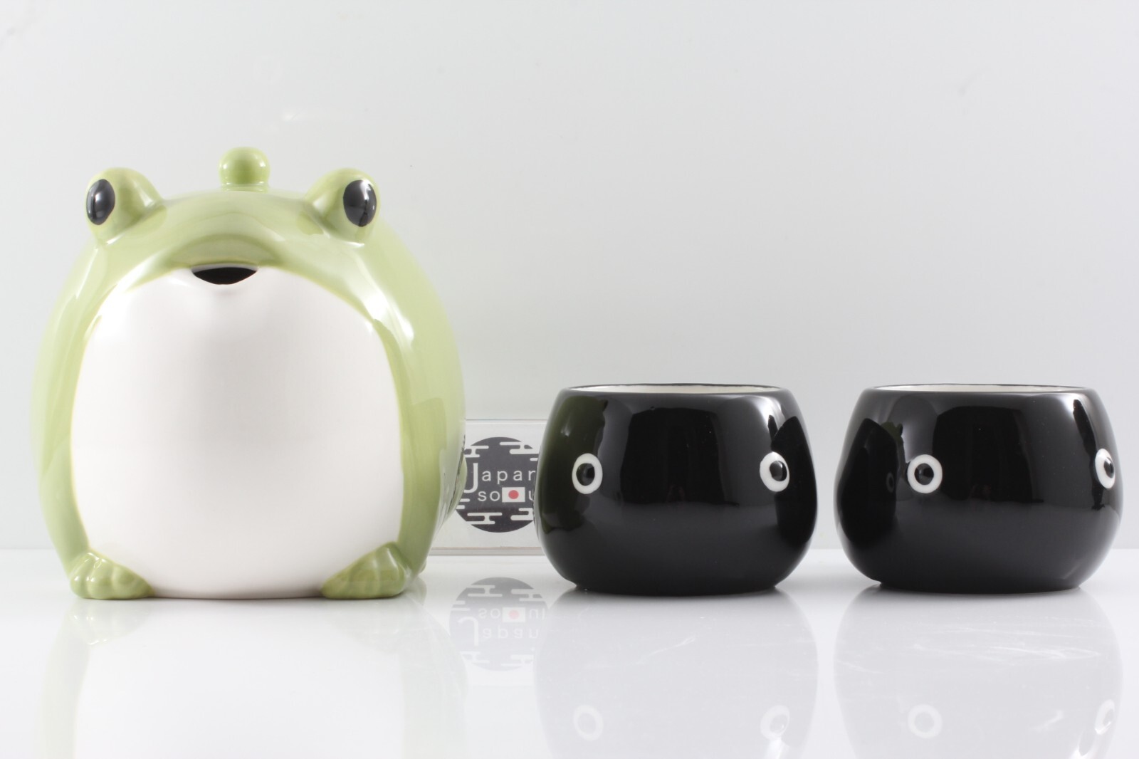Tea Pot Cup Set San Art Frog Tadpole Green Black From JAPAN | eBay