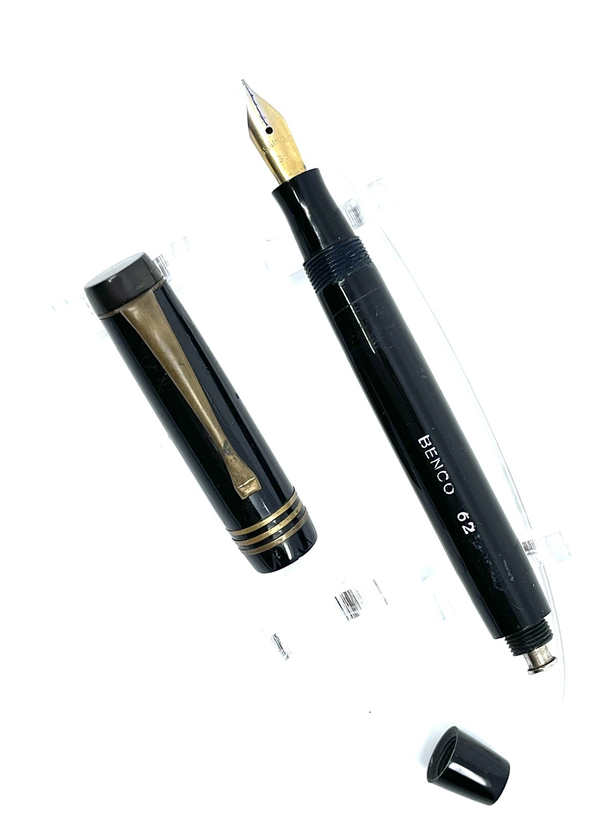 Big Ben BENCO 62 and 65 5 Pen Lot Black Danish Denmark Fountain Pen BF ...