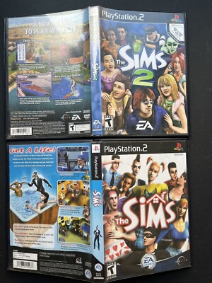 PS2 Games The Sims and Sims 2 rare games LOT (no manuals, not tested ...