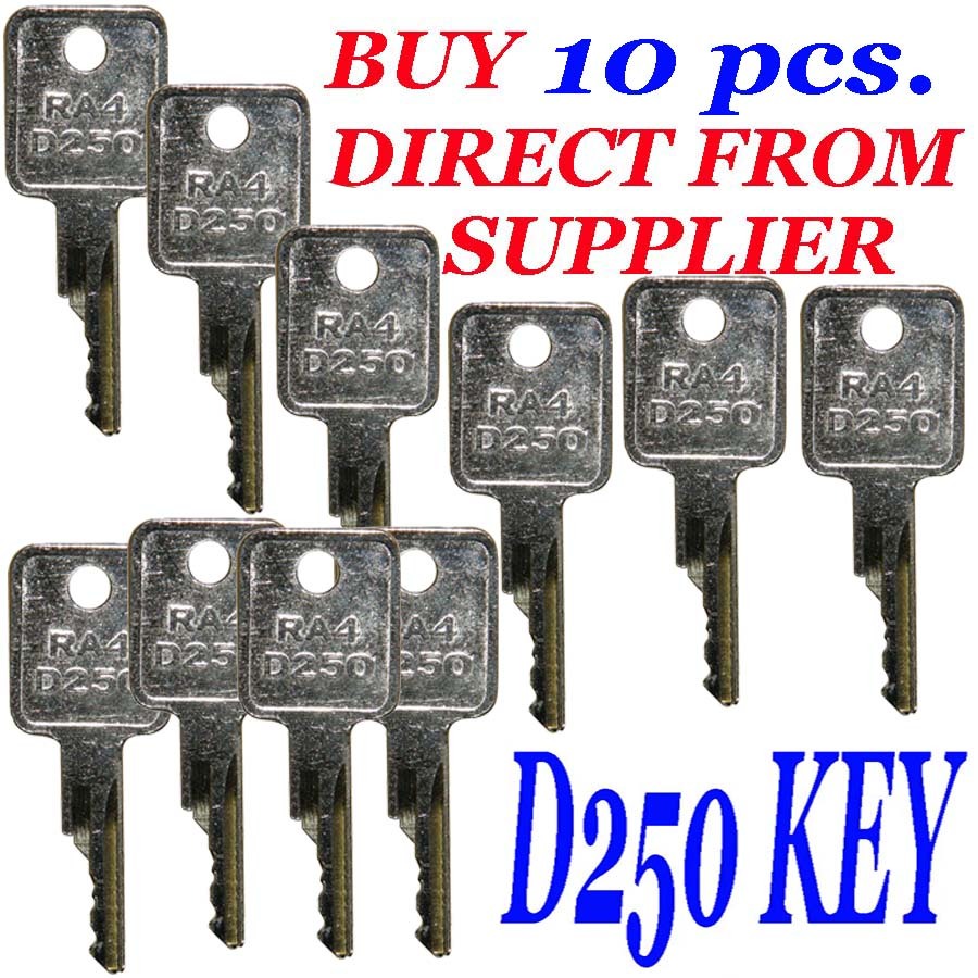 10 pcs. Case RA4 - D250 Key , Bag of 10 Keys Bobcat, Case, Terex | eBay