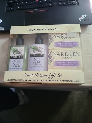 Vintage YARDLEY English Lavender Gift Set Perfume Soap, Lotion, Hand ...