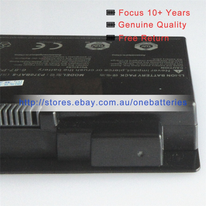 Genuine P370BAT-8 6-87-P37ES-427 battery for CLEVO p370em P751ZM P375SM ...
