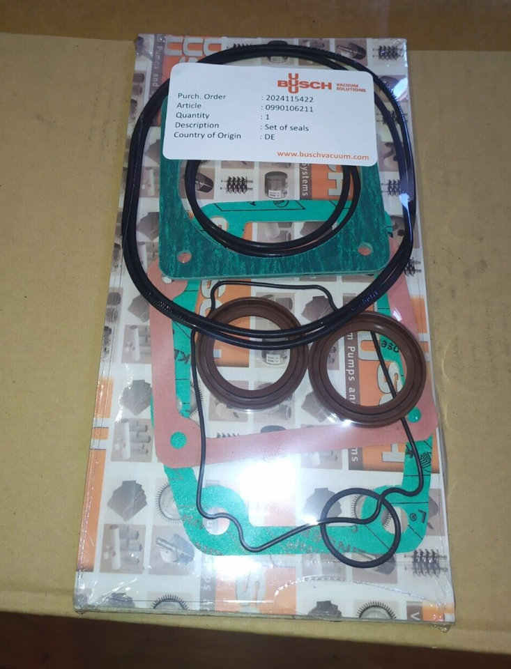 Busch set of seals R5 0063, 0100. P/N 0990.106.211. Free Shipping. | eBay