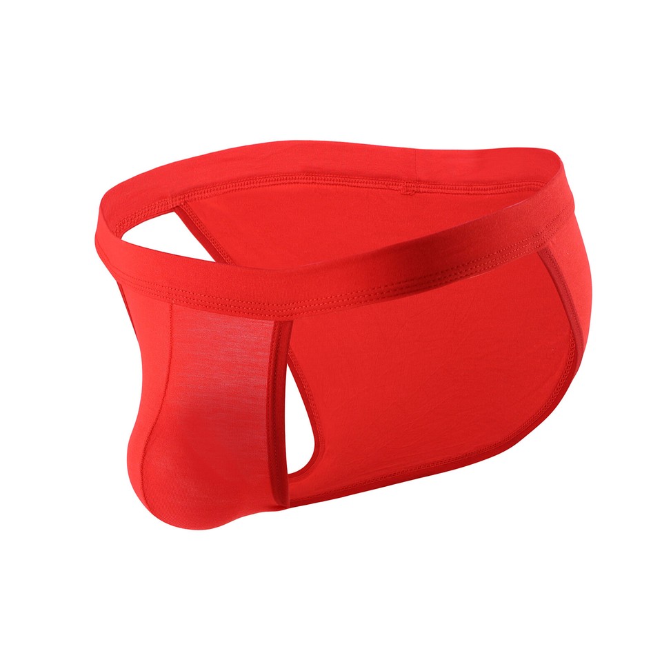 Mens High Cut Bikini Briefs Panty Bulge Pouch Underwear Modal Seamless ...