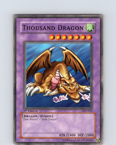 Yu-Gi-Oh TCG Thousand Dragon SDJ-023 1st Edition Common Card LP-NM | eBay