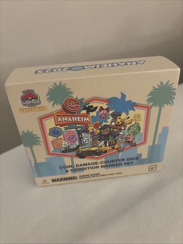 2025 Pokemon Worlds Varsity Pikachu Coin Damage Counter Dice Marker Set ...