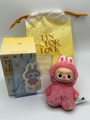 Labubu Pin For Love SECRET ! Heart Plush Pendant Authentic POP MART | eBay