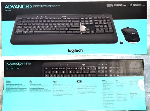 Logitech Advanced MK540 Wireless Keyboard Mouse Combo New In Box ...