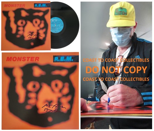 Michael Stipe Signed R.E.M. Monster Album COA Proof Autographed Vinyl ...
