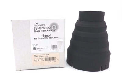 Promaster systemPRO studio flash accessory Snoot for systemPRO 160A Flash | eBay