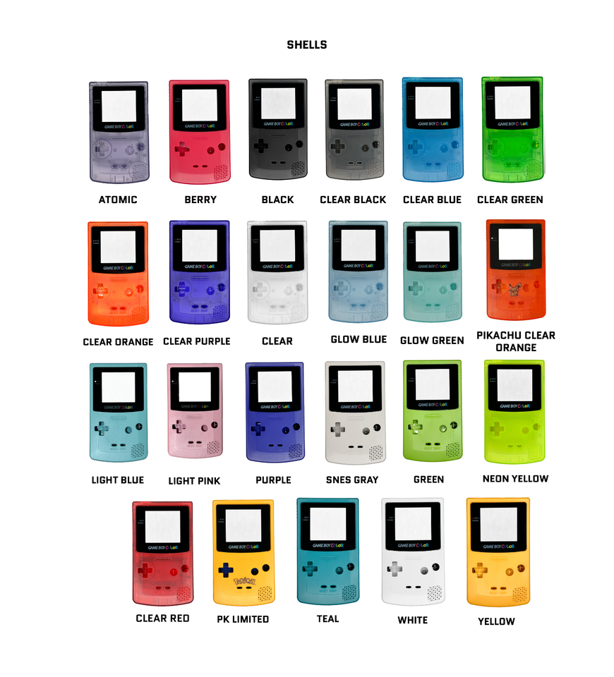 Nintendo Game Boy Color GBC AMOLED OLED Touchscreen LCD Mod Kit PICK UR ...