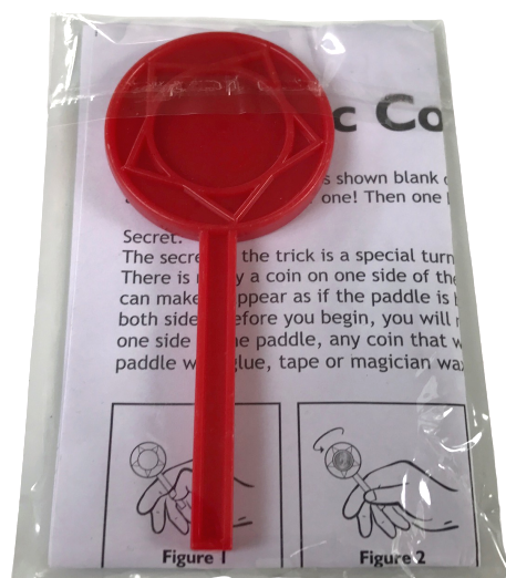 MAGIC MONEY PADDLE Beginner Moves Trick Coin Pocket Appearing Quarter ...