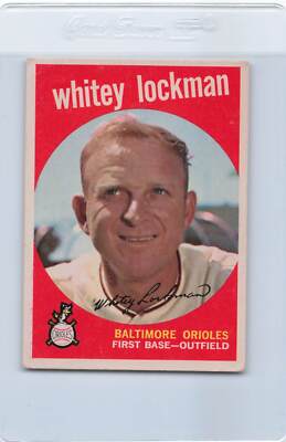 1959 Topps #411 Whitey Lockman Orioles EX *7186 | eBay
