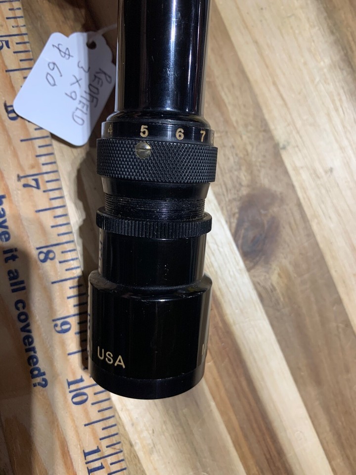 Vintage Red Field 3x-9x rifle scope made in USA (22564) | eBay