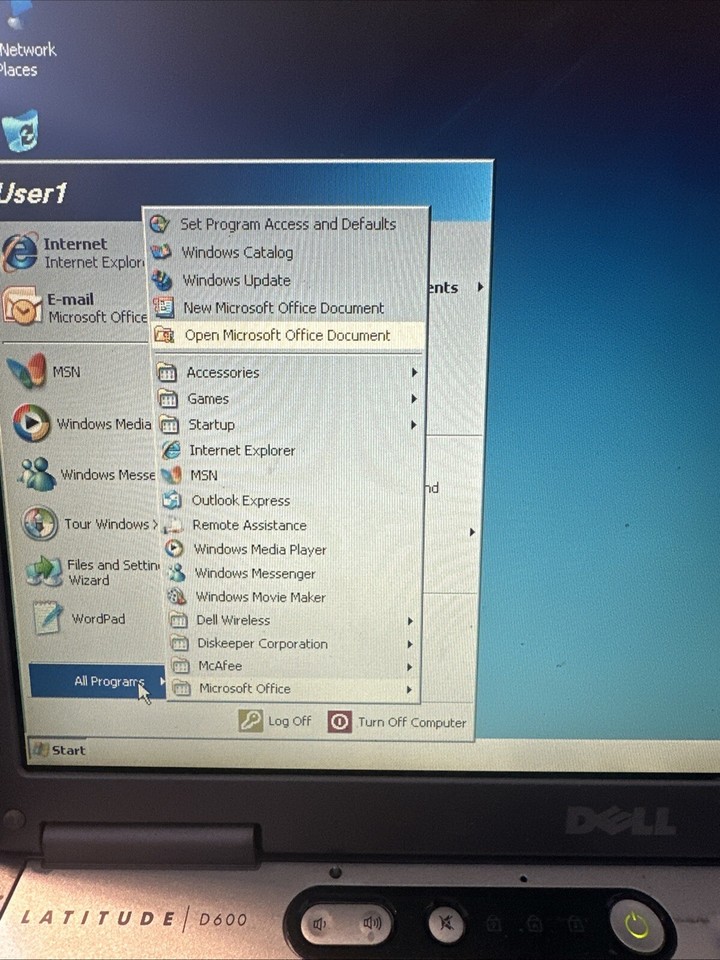 Dell Latitude D600 Pentium 1GB RAM 37GB HDD Windows XP Parallel Port | eBay
