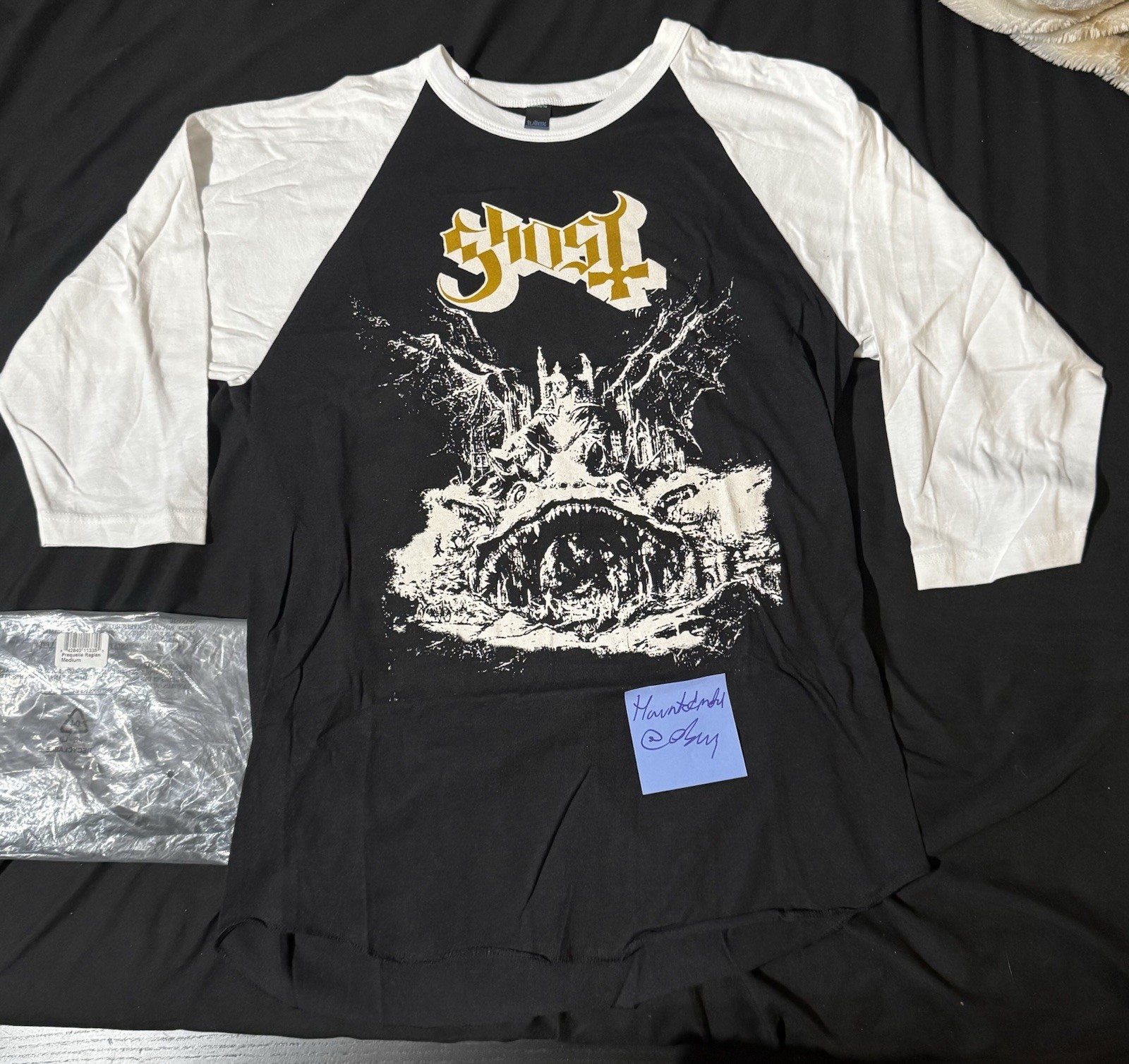 Ghost Prequelle Cardinal Copia Baseball Sleeve Shirt Medium Tobias ...