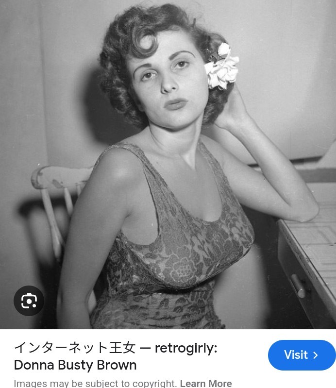 Vintage Original Photo (Not A Print) Of Donna Mae (Busty)Brown 1 Of 1 | eBay