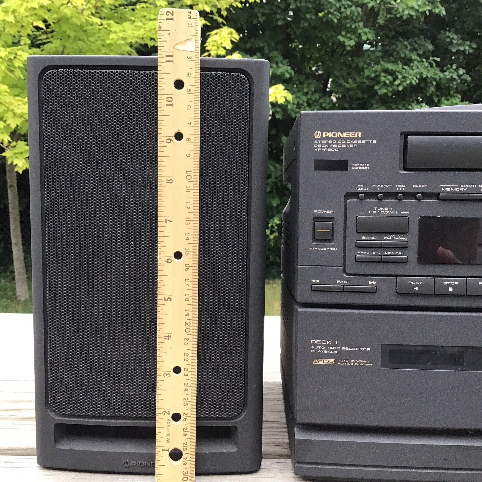 Pioneer Mini Stereo System AM FM Dual Cassette Audio XR-P500 - CD DOES ...